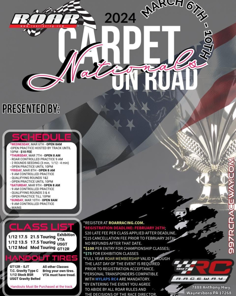 ROAR Carpet Onroad Nationals 2024 - House of RC